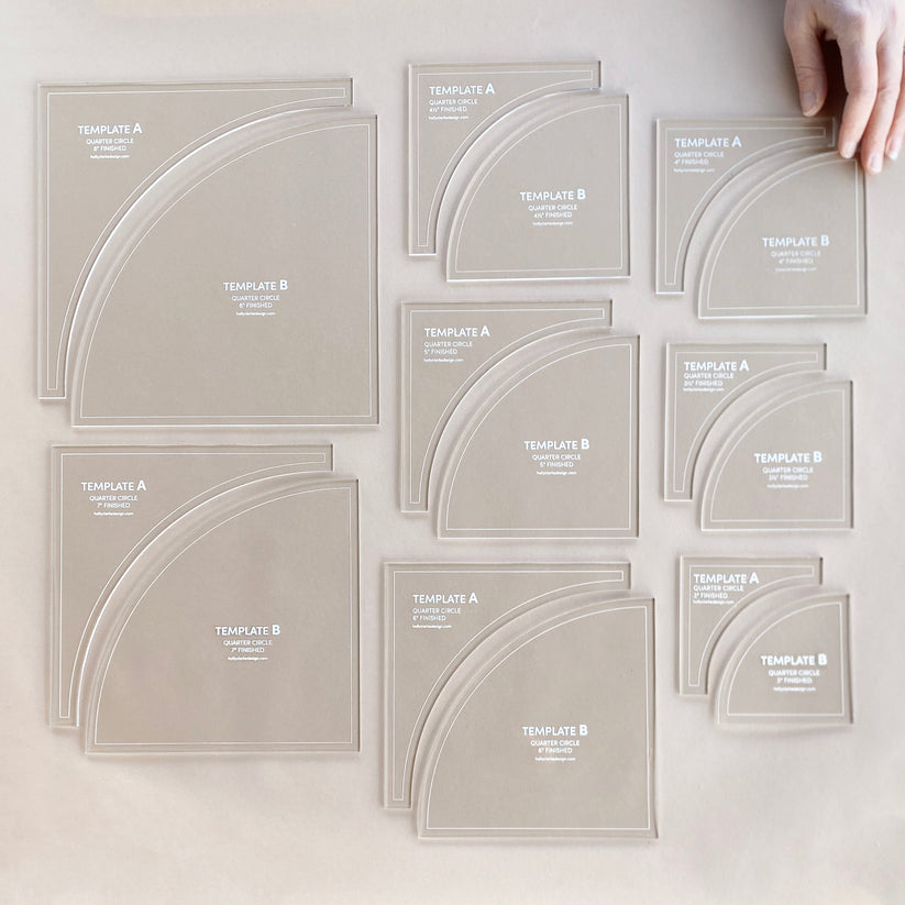 Quarter Circle Templates by Holly Clarke Design – Cut Once Quilts