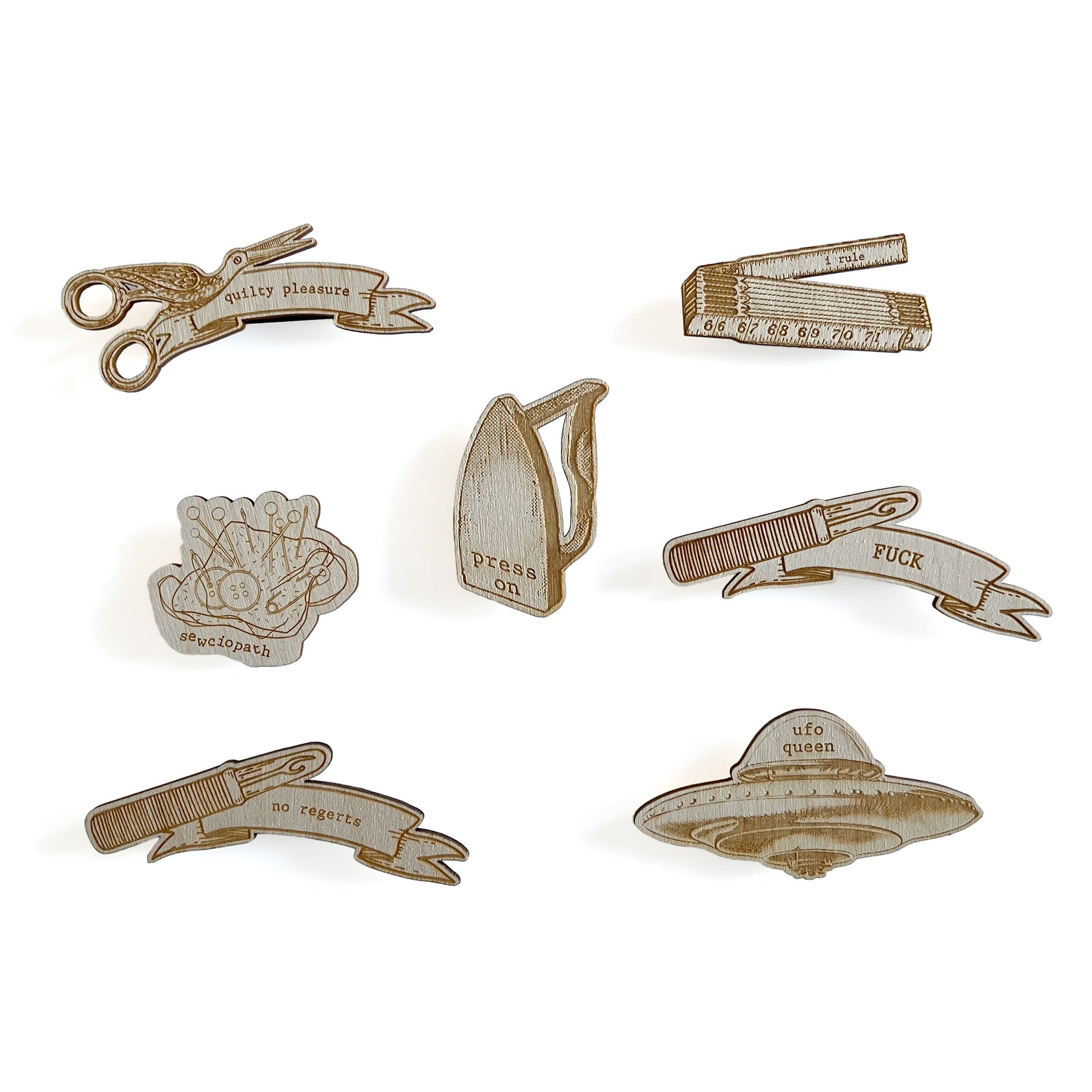 Quilting Flair Pins – Cut Once Quilts